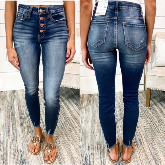 KanCan | Jeans | Kancan Gold Button Fly High Rise Skinny Jeans | Poshmark
